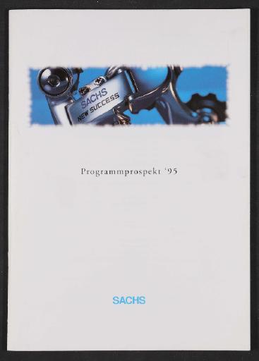 Sachs, Katalog 1995 - Velopedia